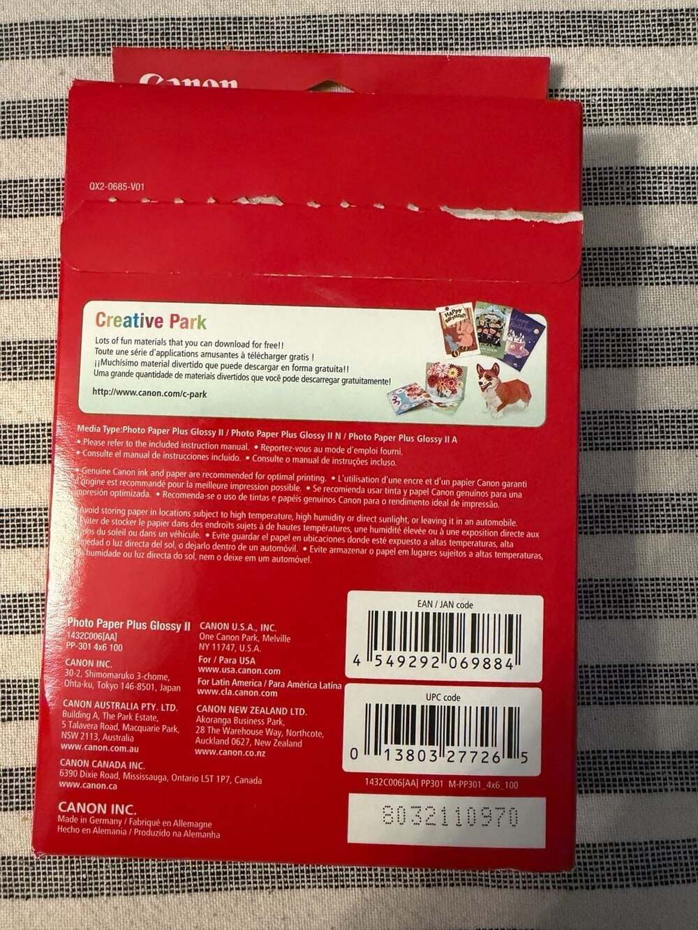 Canon | Other | Canon Photo Paper Plus Glossy Ii Pp3 4x6 70 Sheets ...